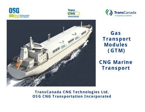 Gas Transport Modules (GTM) CNG Marine Transport