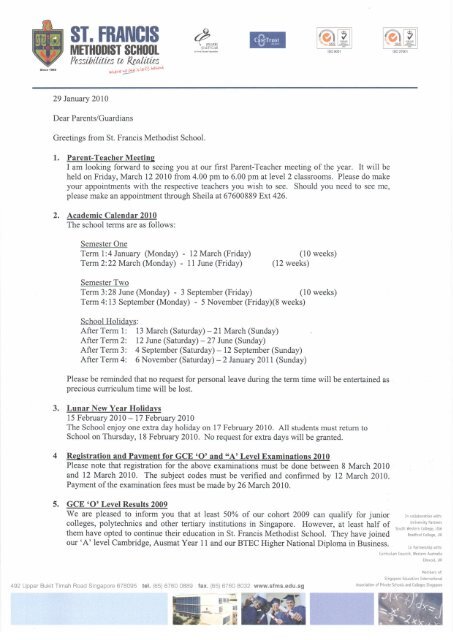 Parent Teacher Conference Letter To Parents Examples