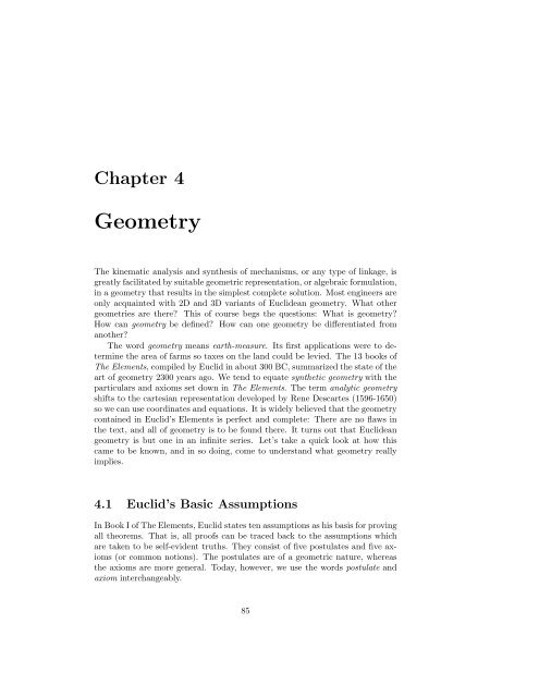 Chapter 4, Geometry - Carleton University