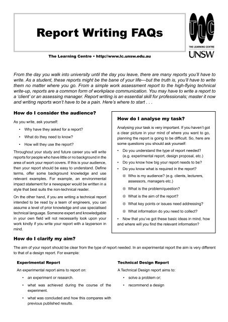 How To Write A Good Report Example Report Writing 2022 11 22