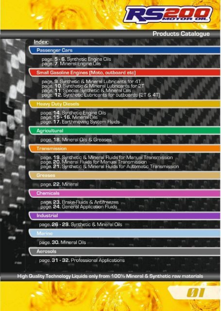 English Catalogue.pdf - RS200 MOTOR OIL