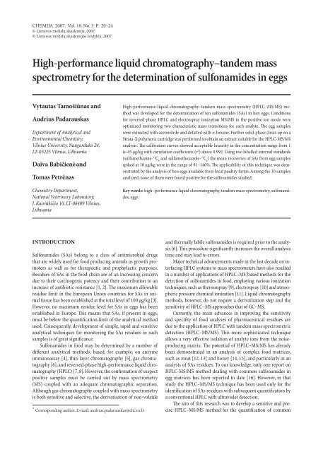 High-performance liquid chromatography–tandem mass ...