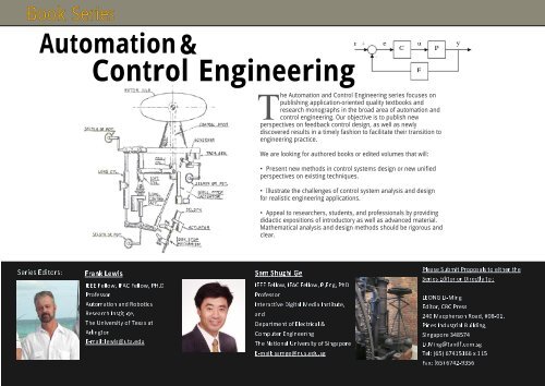 Taylor & Francis/CRC Press Automation and Control Engineering ...