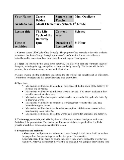 the complete lesson plan - ED101