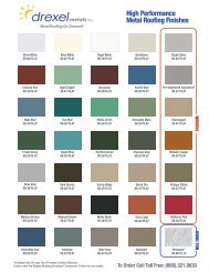 Metal Roof - Drexel Metals, Inc.