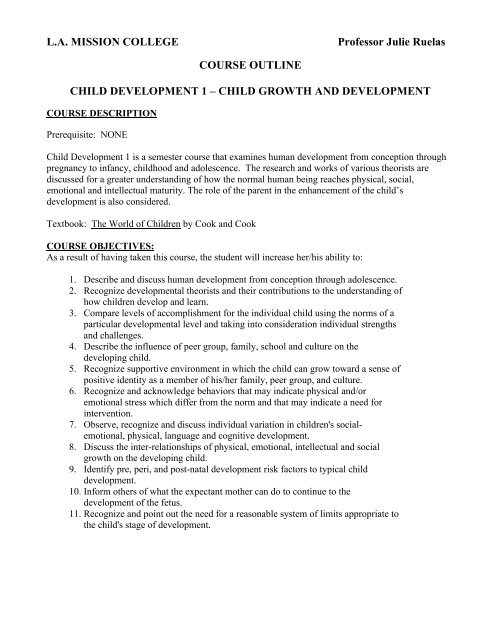 CHILD GROWTH AND DEVELOPMENT