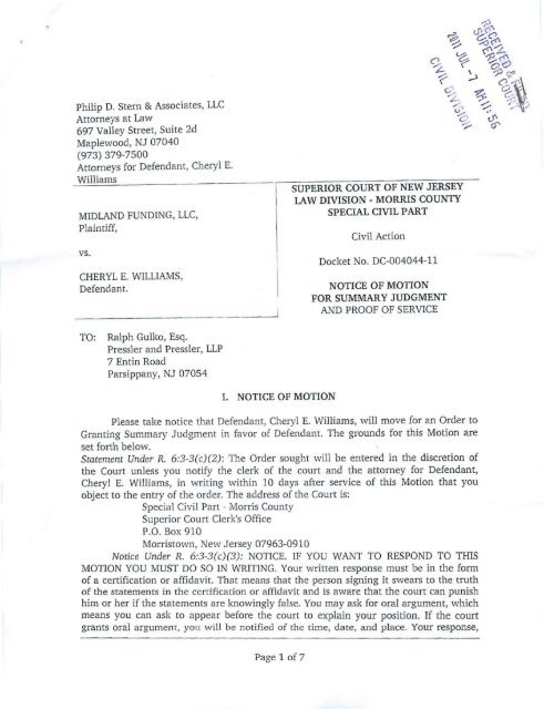 New Jersey Motion For Summary Judgment Sample SignNow, 50% OFF New Jersey Motion For Summary Judgment Sample SignNow, 50% OFF