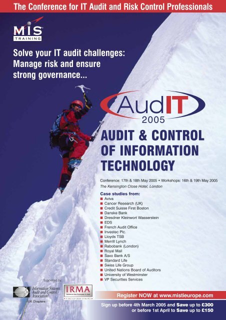 AUDIT & CONTROL OF INFORMATION TECHNOLOGY - ISACA Roma