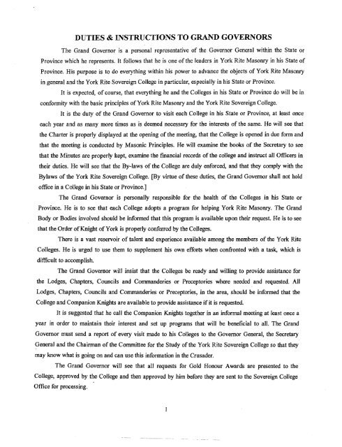Duties of the Grand Governor.pdf - York Rite Sovereign College