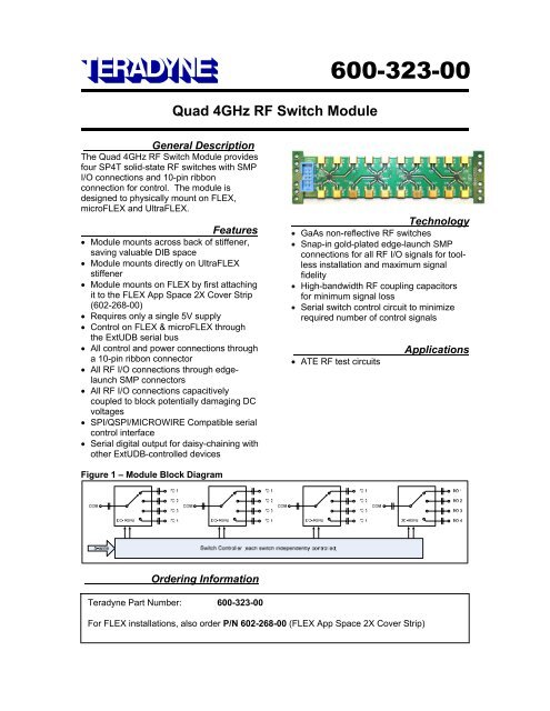 Quad 4GHz RF Switch Module - Teradyne GSO