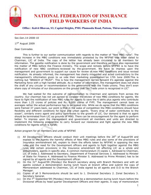 NATIONAL FEDERATION OF INSURANCE FIELD ... - NFIFWI