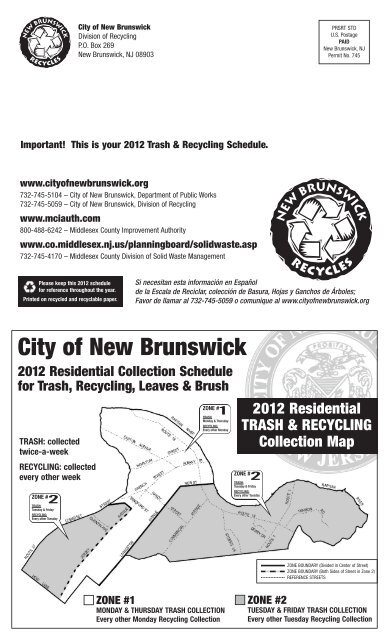 Trash, Recycling, Leaves and Brush Collection Schedule