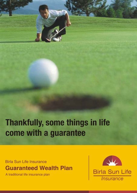 Guaranteed Wealth Plan Brochure A5.cdr - Birla Sun Life Insurance