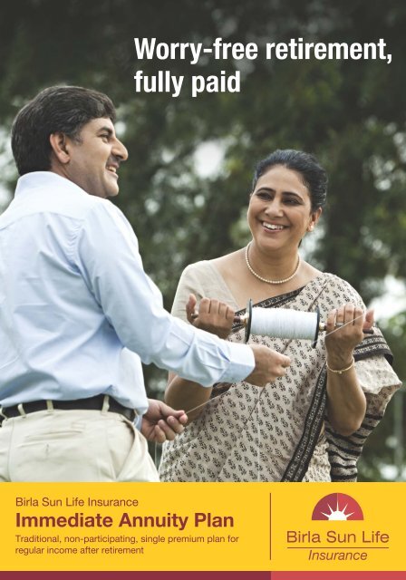 Immediate Annuity Plan Brochure A5 Final 14-06 c2c - Birla Sun Life ...