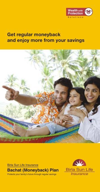 BSLI Bachat-Money Back-Plan - Birla Sun Life Insurance