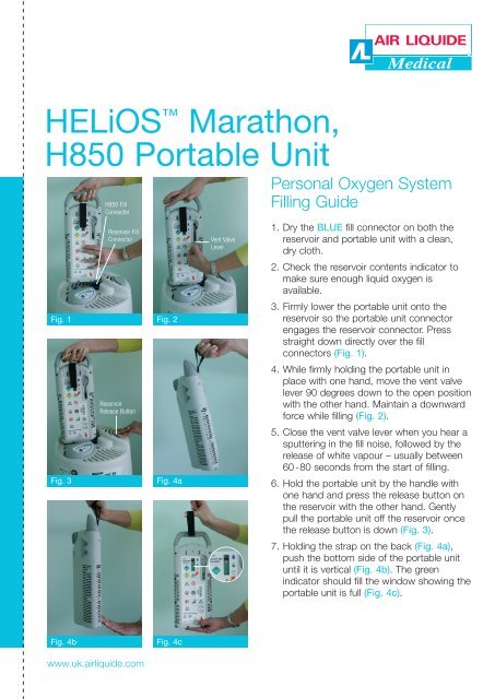 Helios Marathon H850 Filling Guide - Air Liquide UK