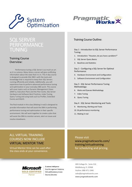 Data Sheet - Pragmatic Works