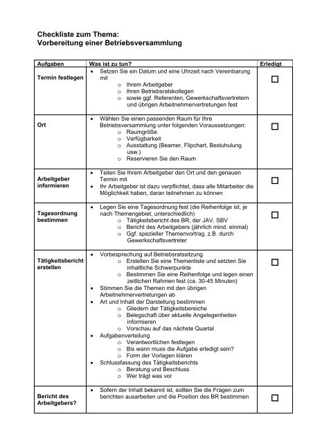 Checkliste als PDF - BR-WIKI
