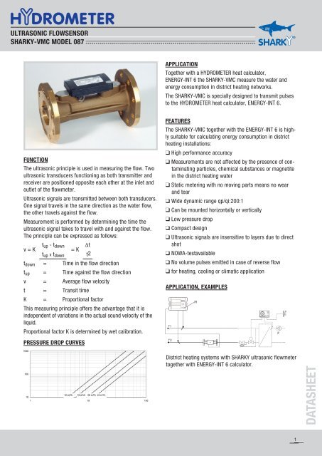 Hydrometer Sharky VMC Ultrasonic Energy Meter - hsa-asia.com