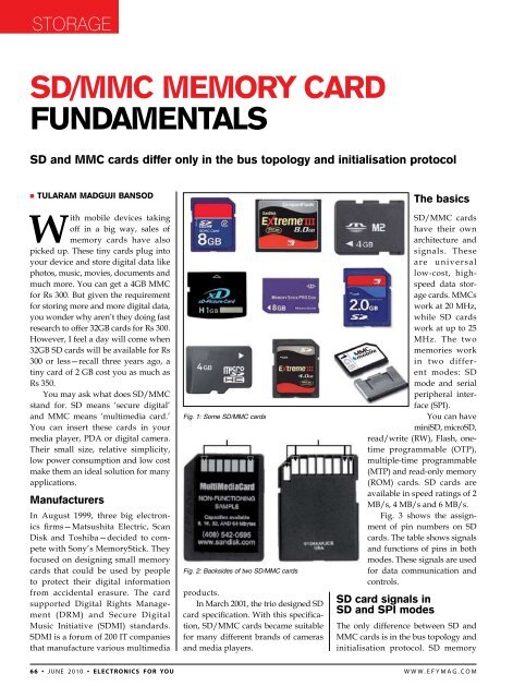 sd/mmC memory Card FundamenTals sd/mmC memory Card FundamenTals