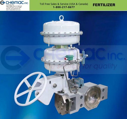 HP Valves & Piping for Urea Plants - Chemac Inc.