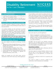 PERS Membership Tier Chart