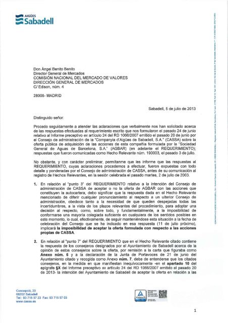 Escrito Respuesta A Un Requerimiento