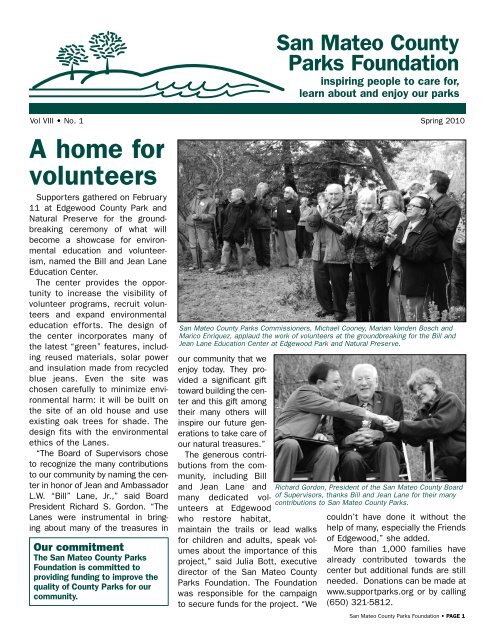 Work as Park Aide this summer - San Mateo County Parks Foundation