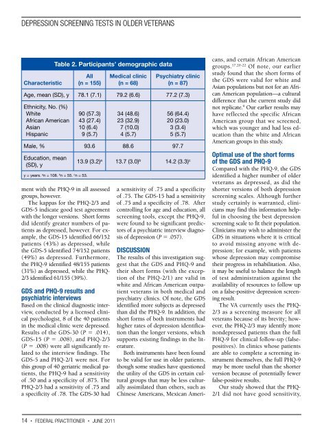 DEPRESSION SCREENING TEST