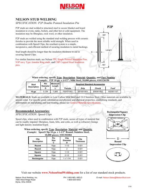 NELSON STUD WELDING SPECI