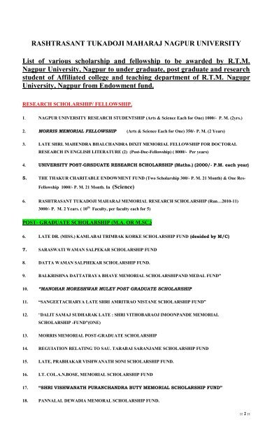 ukxiwj fo|kihB - Rashtrasant Tukadoji Maharaj Nagpur University