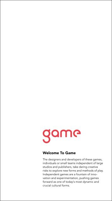 Welcome To Game