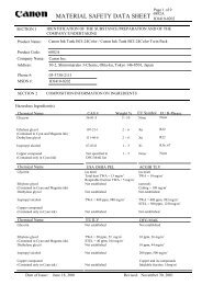 Laserjet Printer Cartridge Material Safety Data Sheet
