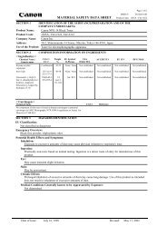 Laserjet Printer Cartridge Material Safety Data Sheet