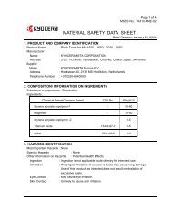 Material Safety Data Sheet