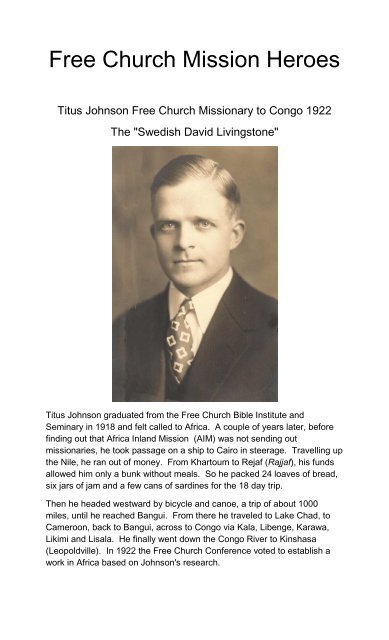 Titus Johnson - First Evangelical Free Church