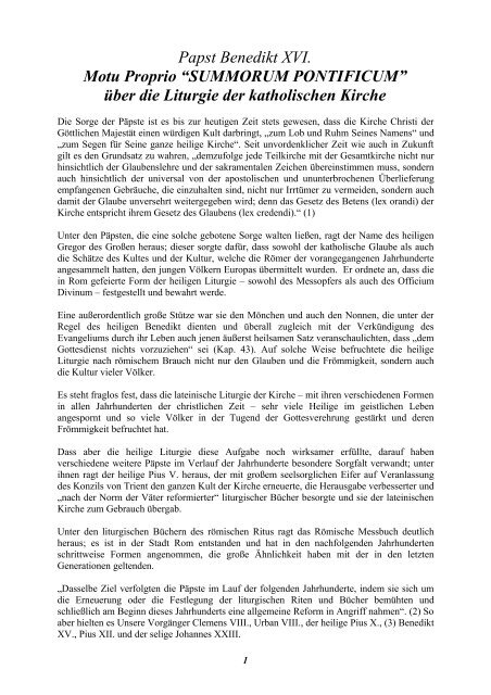 Benedikt XVI. Motu Proprio 7.7.2007.pdf - Hallo Nachbar