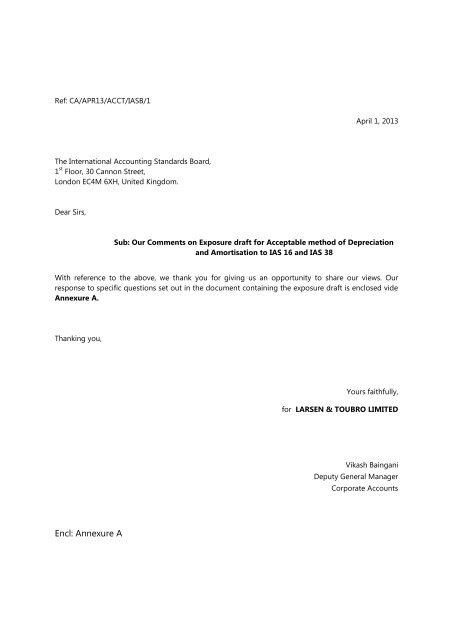 Encl: Annexure A - eIFRS