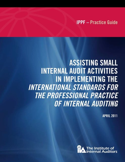 IPPF â Practice Guide Assisting small Internal Audit Activities in ...