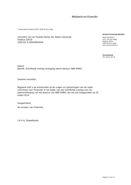 Kamerbrief+Dijsselbloem