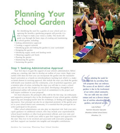 Chapter 2 - Planning Your School Garden - California School ...