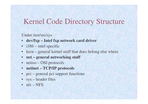 FreeBSD kernel networking