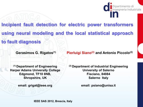 Incipient Fault Detection For Electric Power Transformers Using Neural