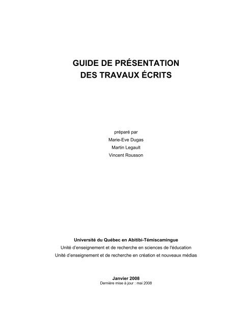 règles de présentation d'une bibliographie