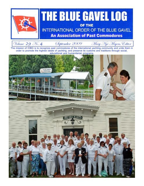 Volume 29 No. 4 September 2009 Mary Nye Meyers,Editor - IOBG