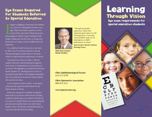 IEP brochure.8.15 - Eye Exam Requirements for Special Education ...