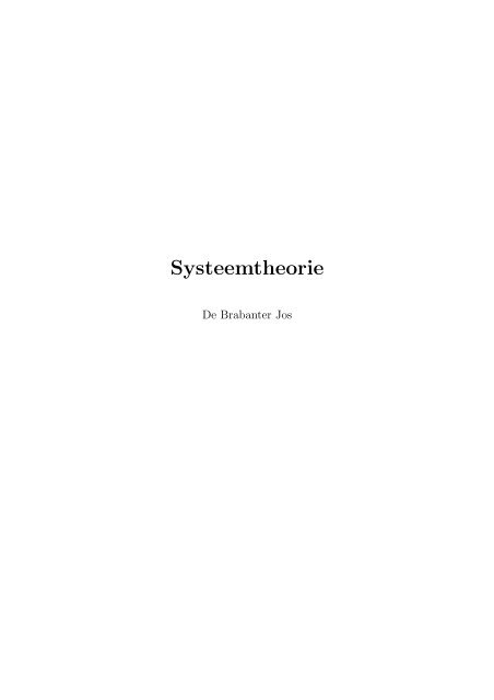 Systeemtheorie