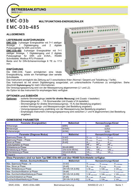EMC-D3b EMC-D3b-485 - Microtherm