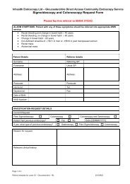 Lower GI Endoscopy Report Form - WSAVA