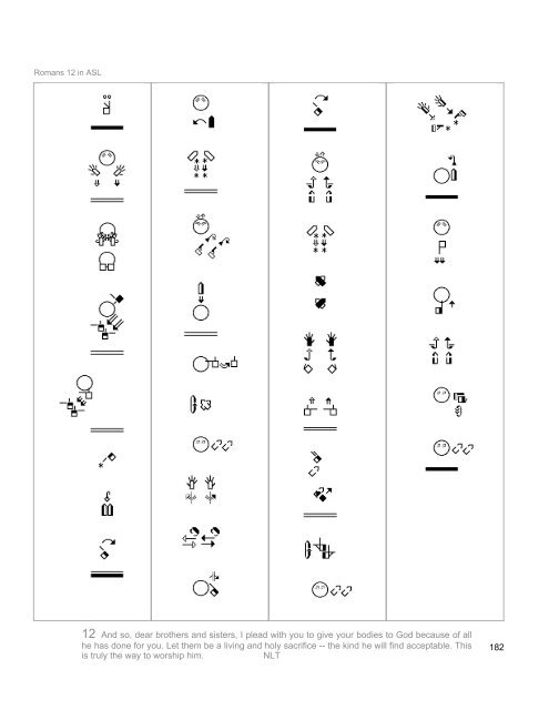 Romans Ch 12 - Sign Writing